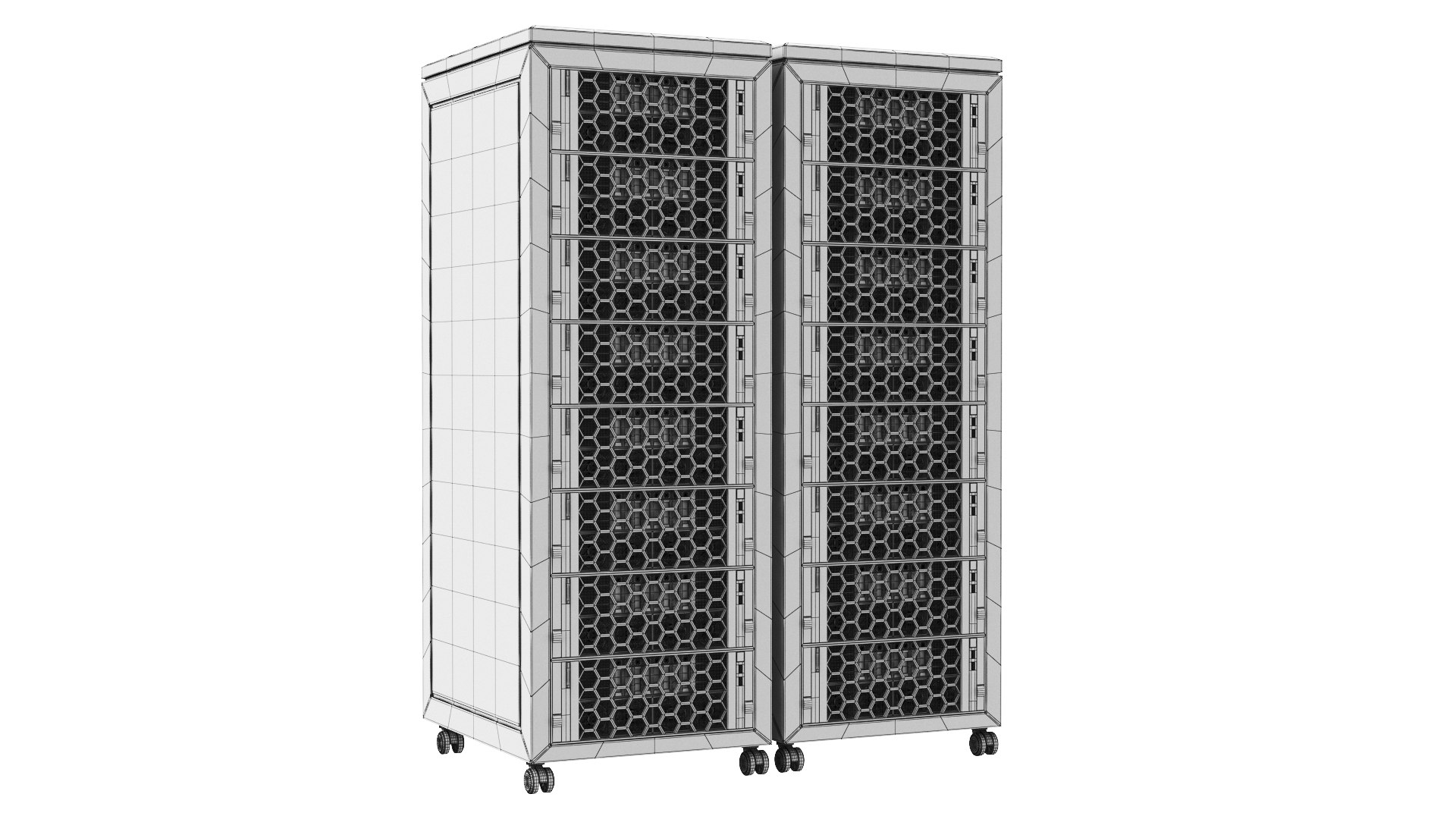 3D Detailed Server Rack 02 - TurboSquid 2274957