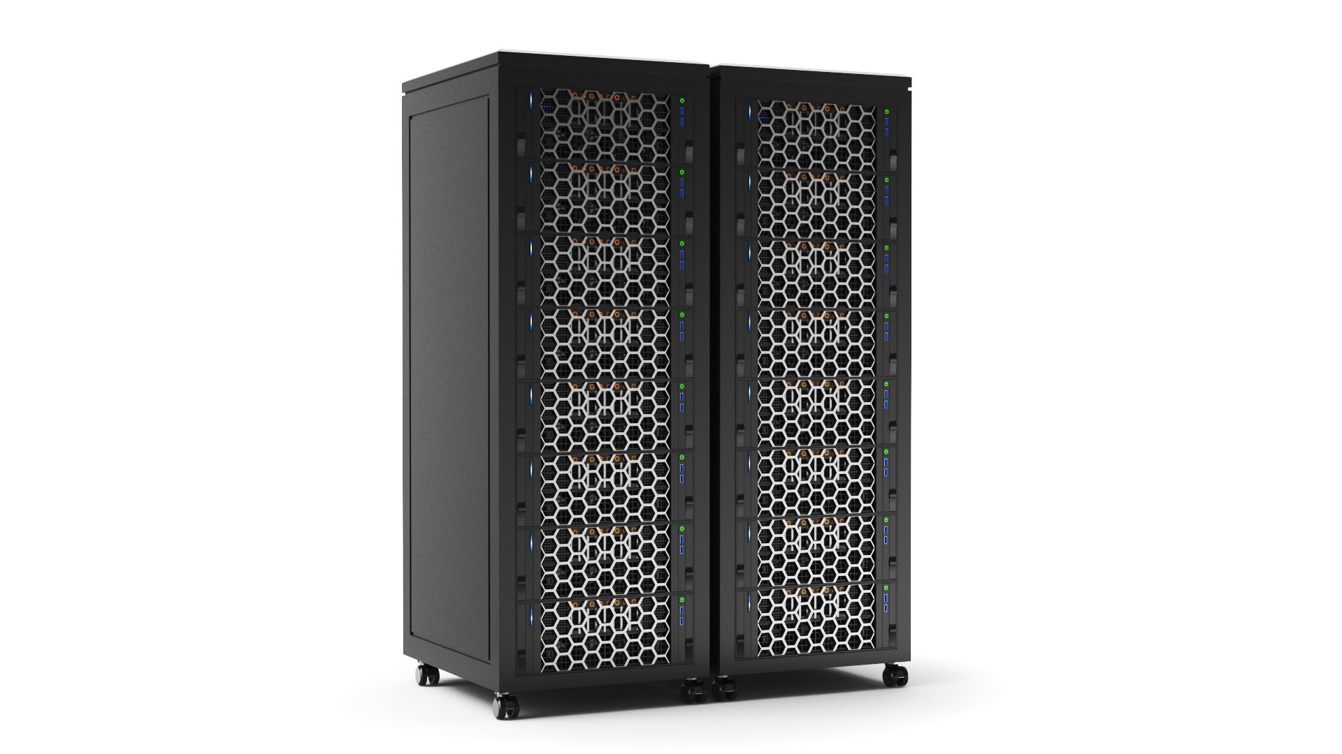 3D Detailed Server Rack 02 - TurboSquid 2274957