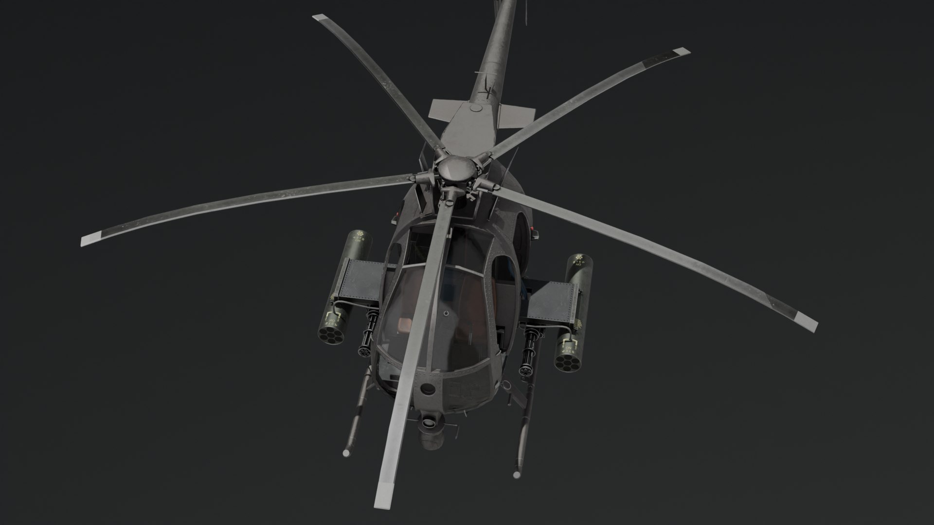 MH-6 Model - TurboSquid 2240908