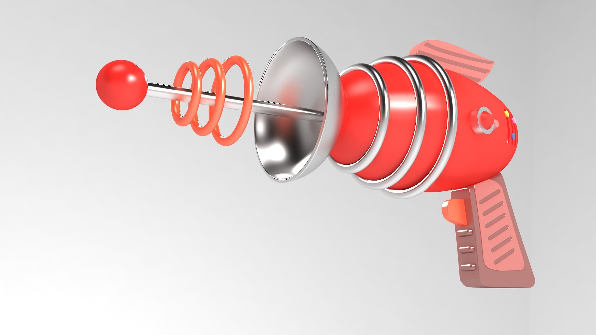 Retro Ray Gun 3D - TurboSquid 1989987