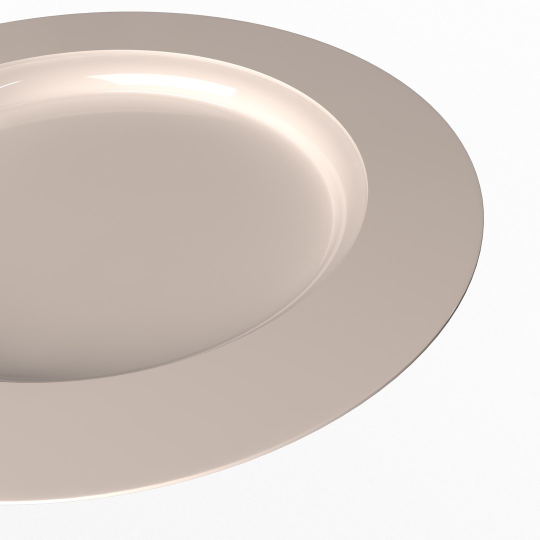 Empty Plate 3D Model - TurboSquid 1770320