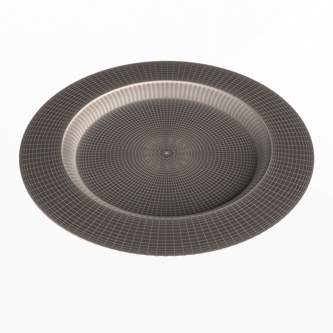 Empty Plate 3D Model - TurboSquid 1770320