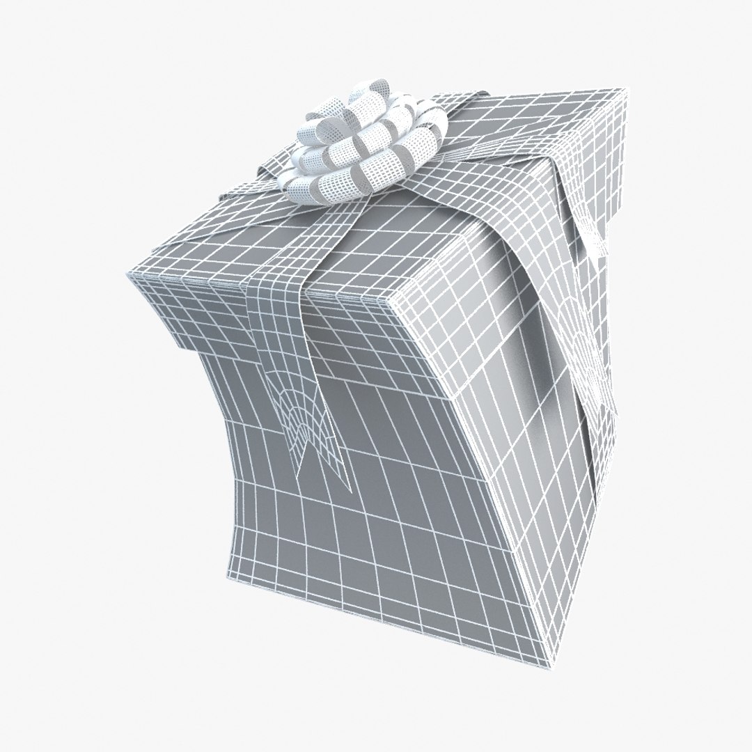 Christmas Gift Present Box 3d Model