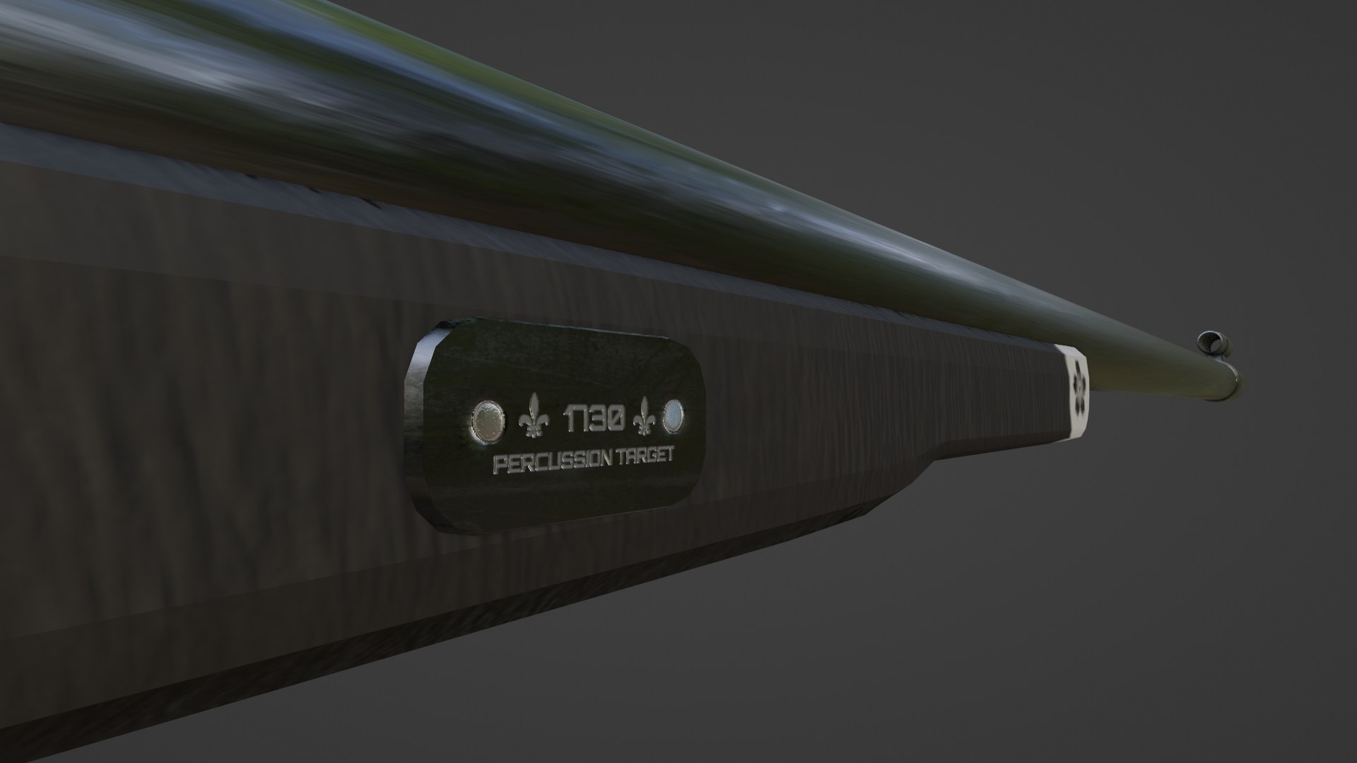 3D 1730 German Percussion Target Rifle Model - TurboSquid 1959073