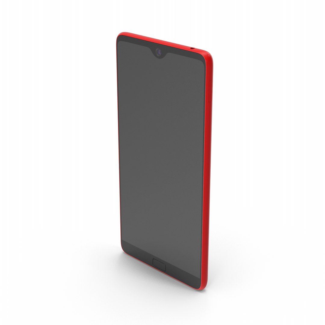 3D Red Smartphone Model - TurboSquid 1874454