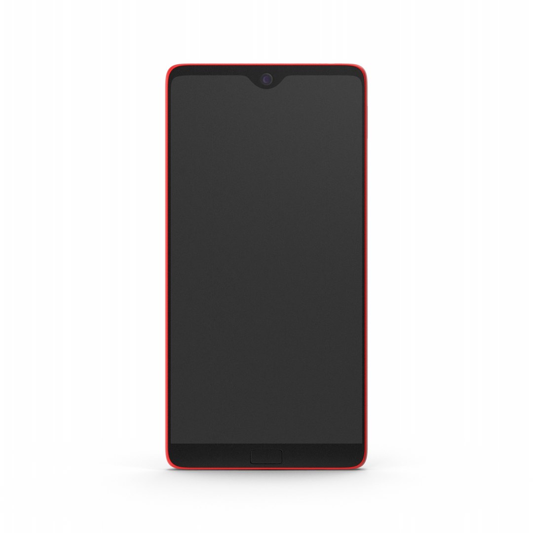 3D Red Smartphone Model - TurboSquid 1874454