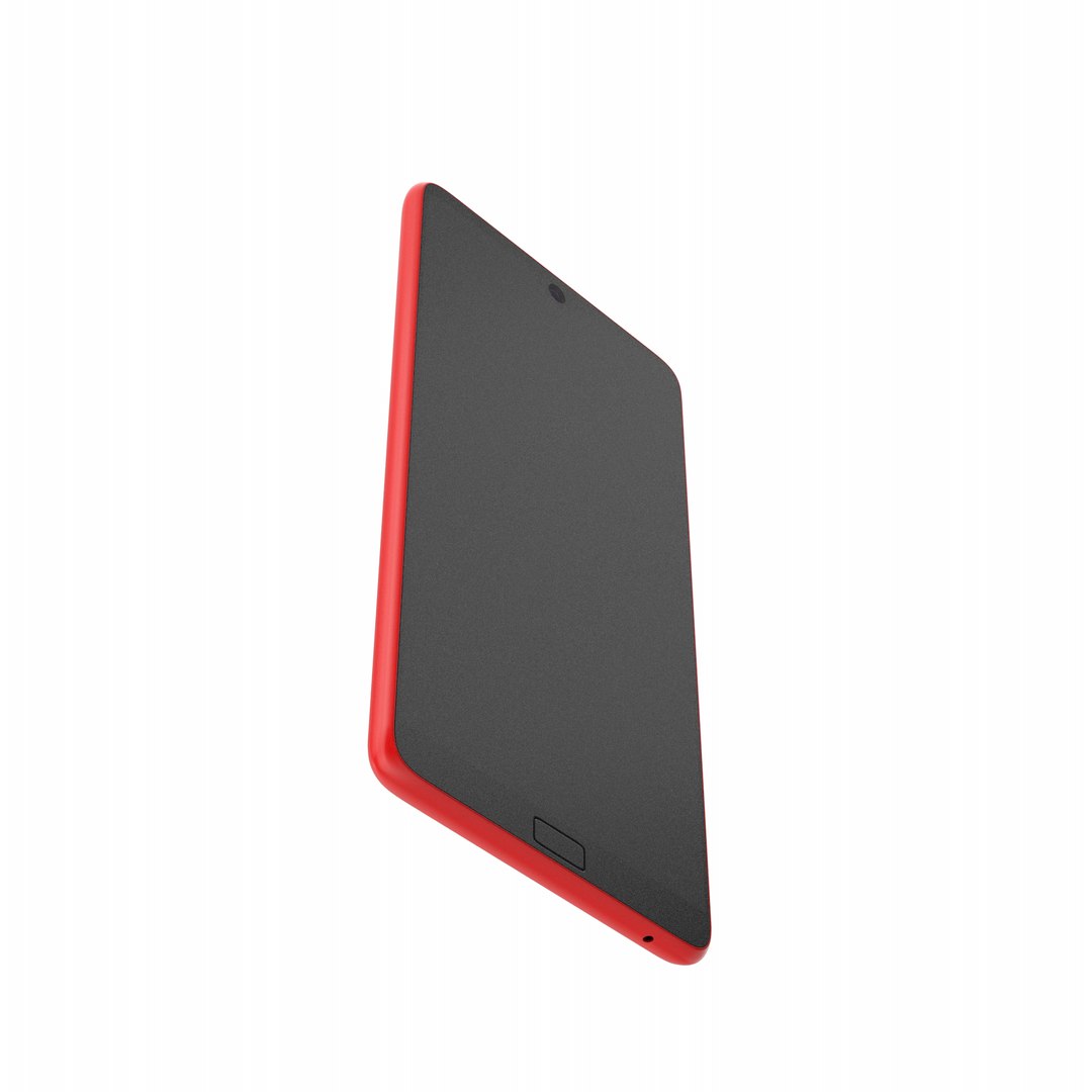 3D Red Smartphone Model - TurboSquid 1874454