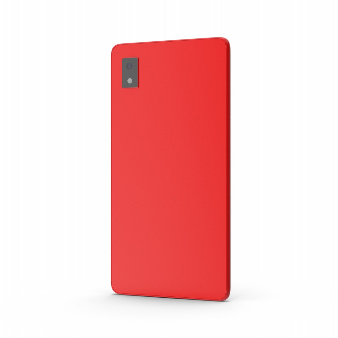 3D Red Smartphone Model - TurboSquid 1874454