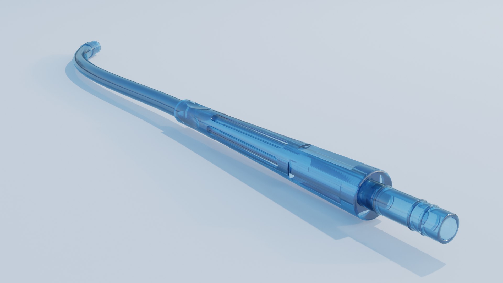 3D Yankauer Suction Tip And Tubing - TurboSquid 1856616