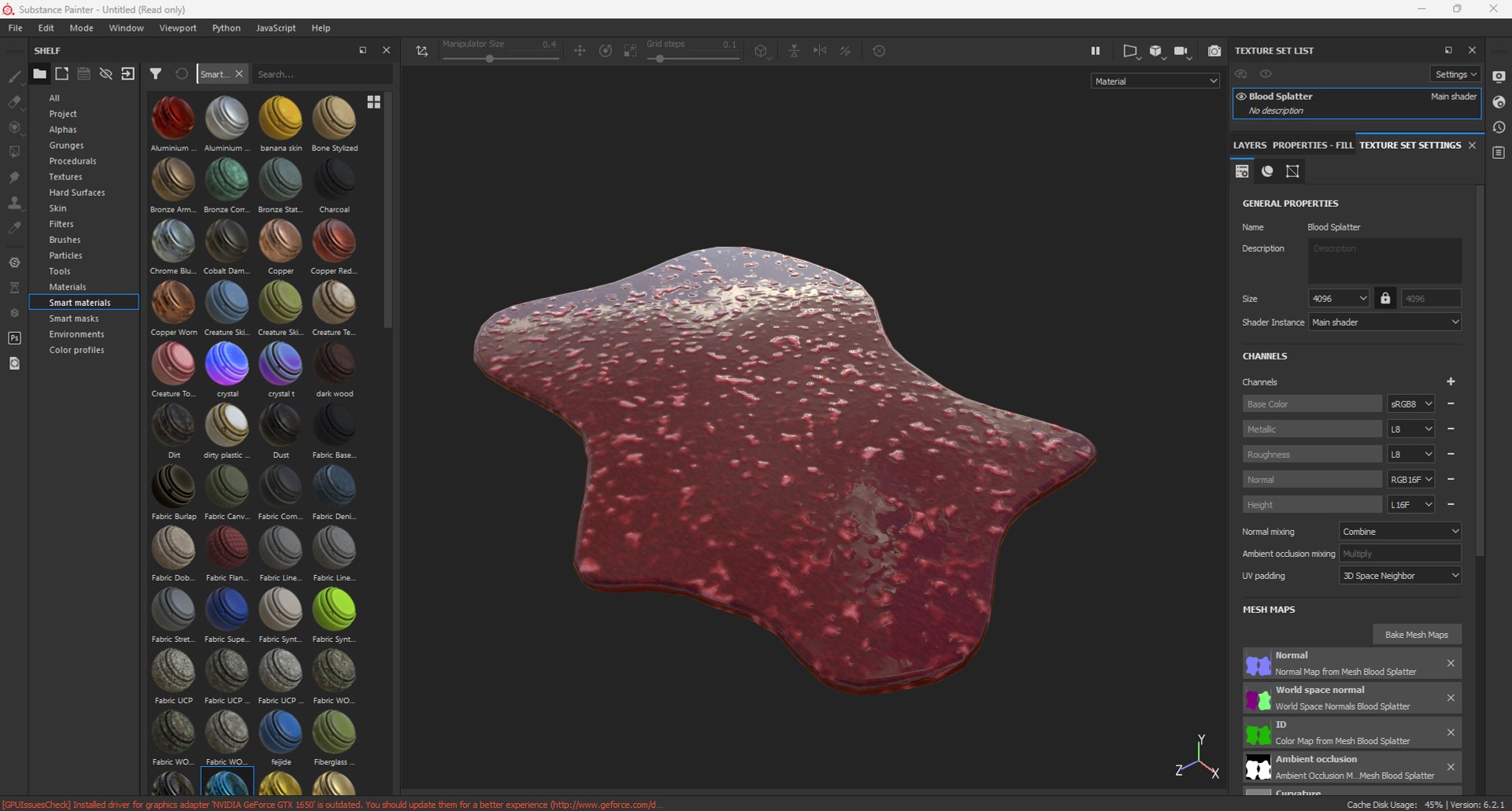 3D Blood Splatter - TurboSquid 2161130