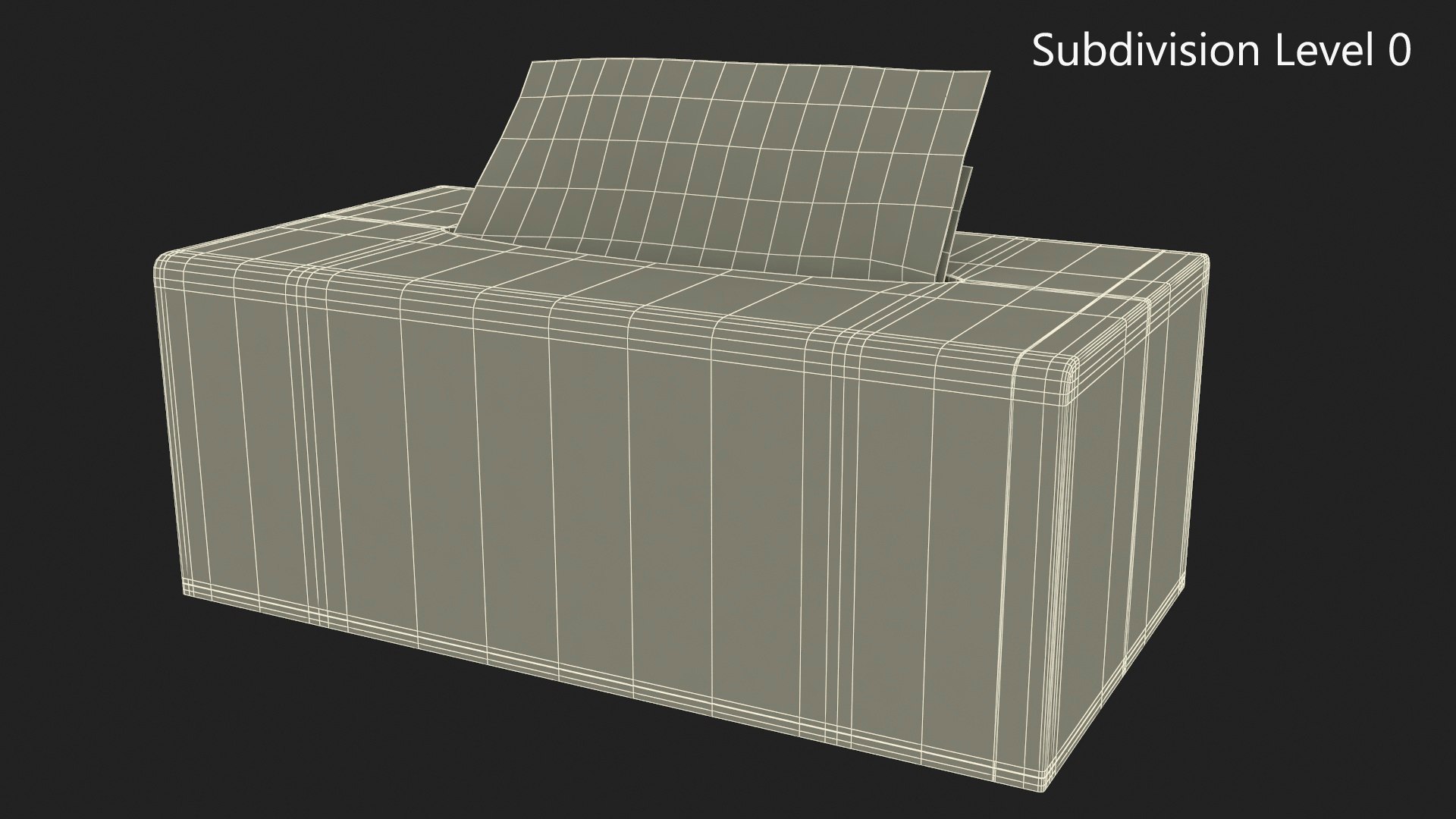 Tissue Box Black 3D Model - TurboSquid 2149417