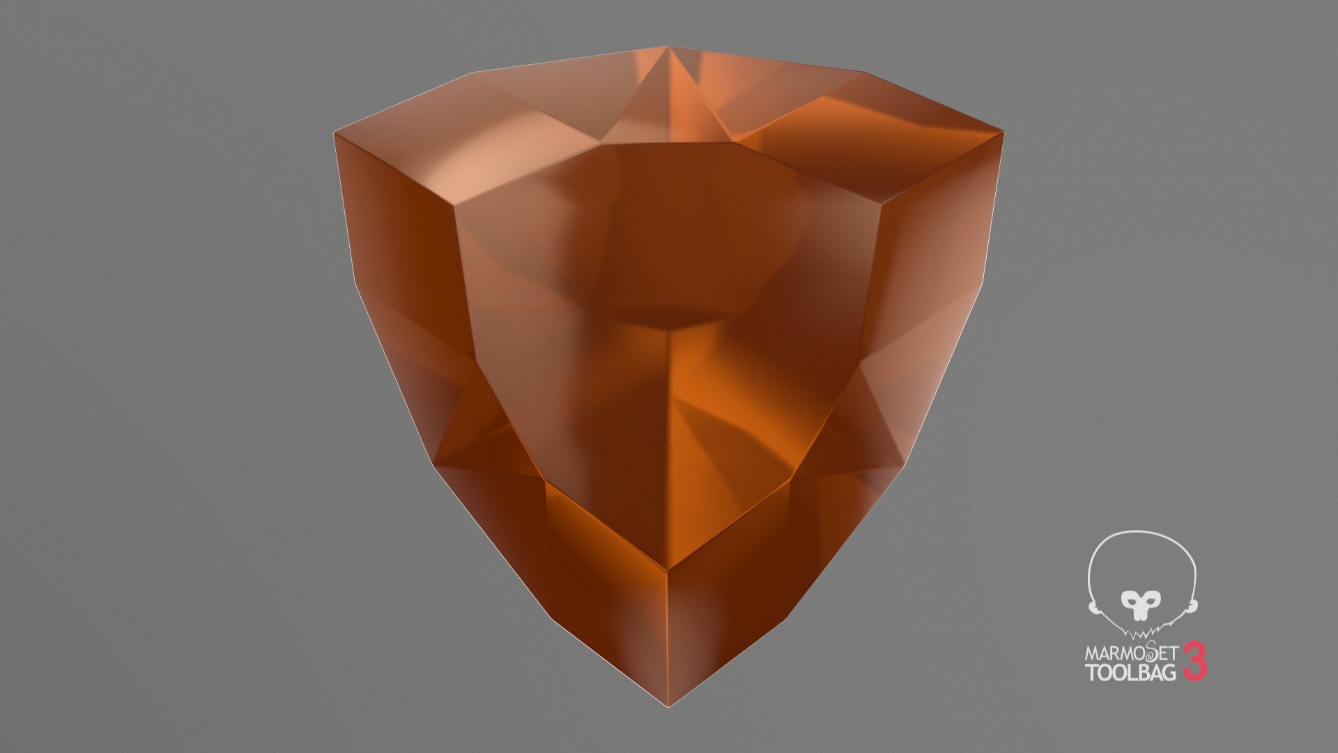 Shield Cut Amber Model - TurboSquid 1876369