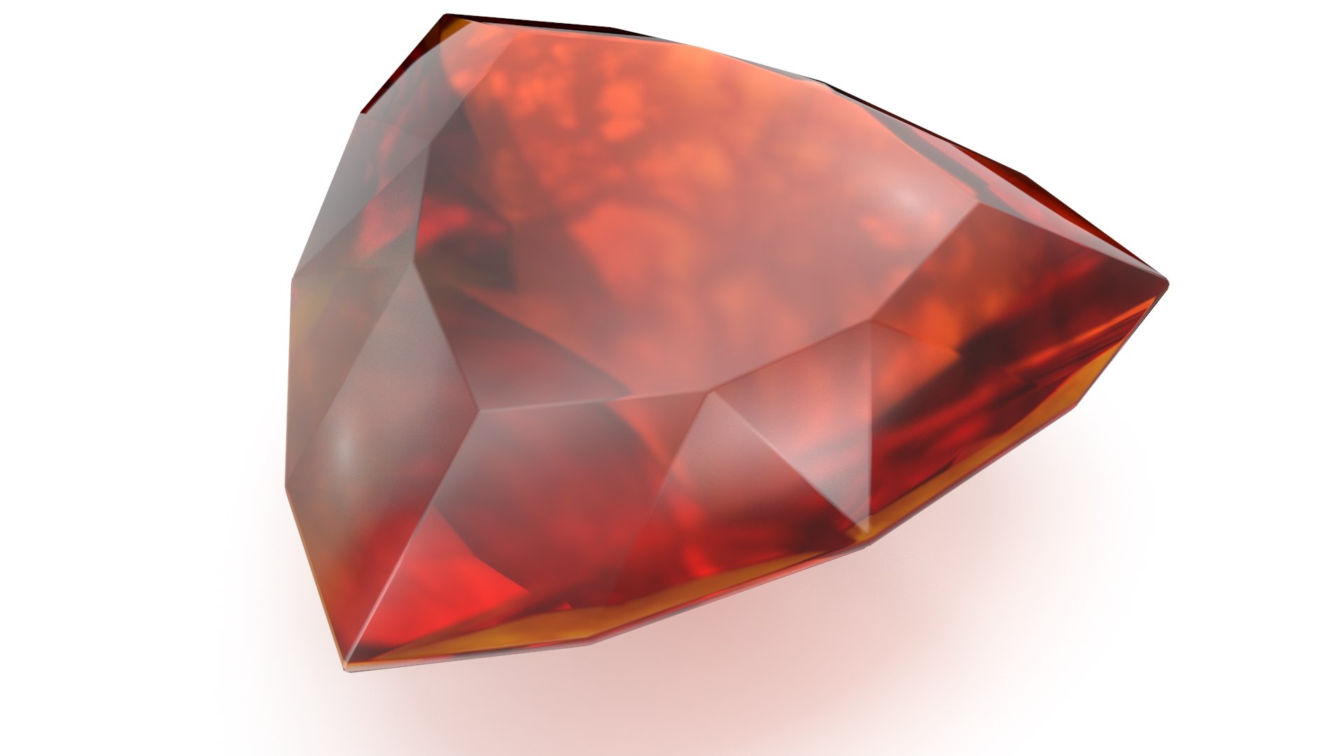Shield Cut Amber model - TurboSquid 1876369