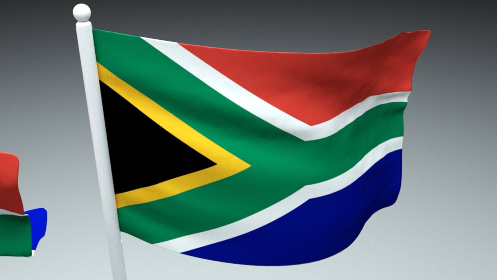 Flag South Africa 3D Model - TurboSquid 1594887