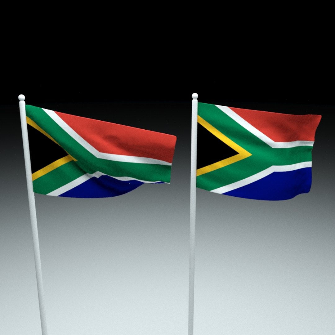 Flag South Africa 3D Model - TurboSquid 1594887