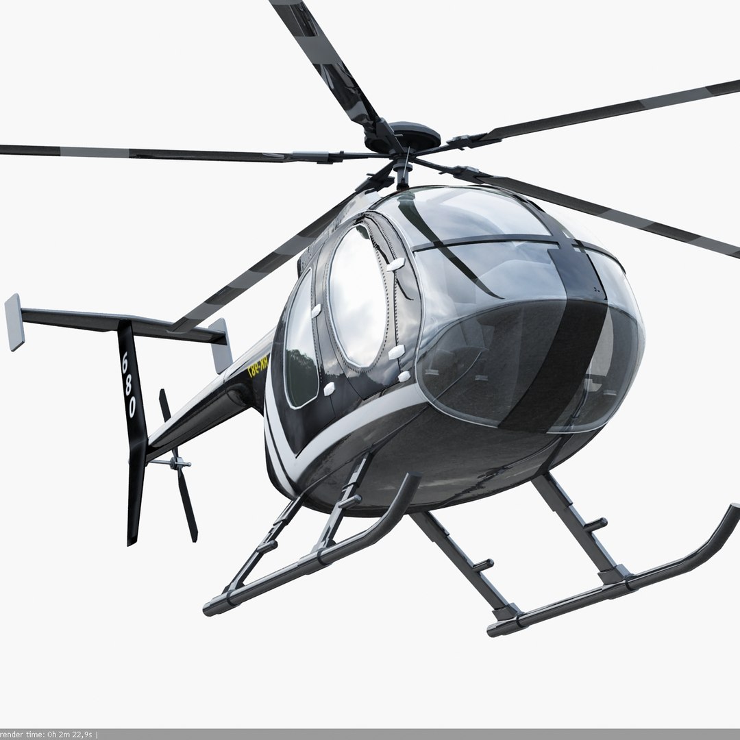 Md 530 Helicopter Interior 3ds