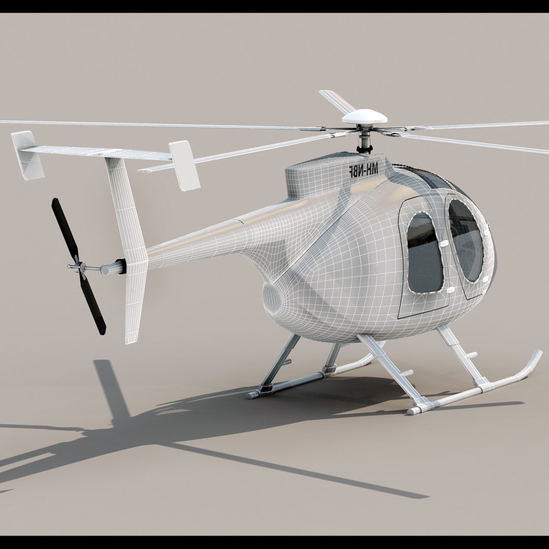 Md 530 Helicopter Interior 3ds