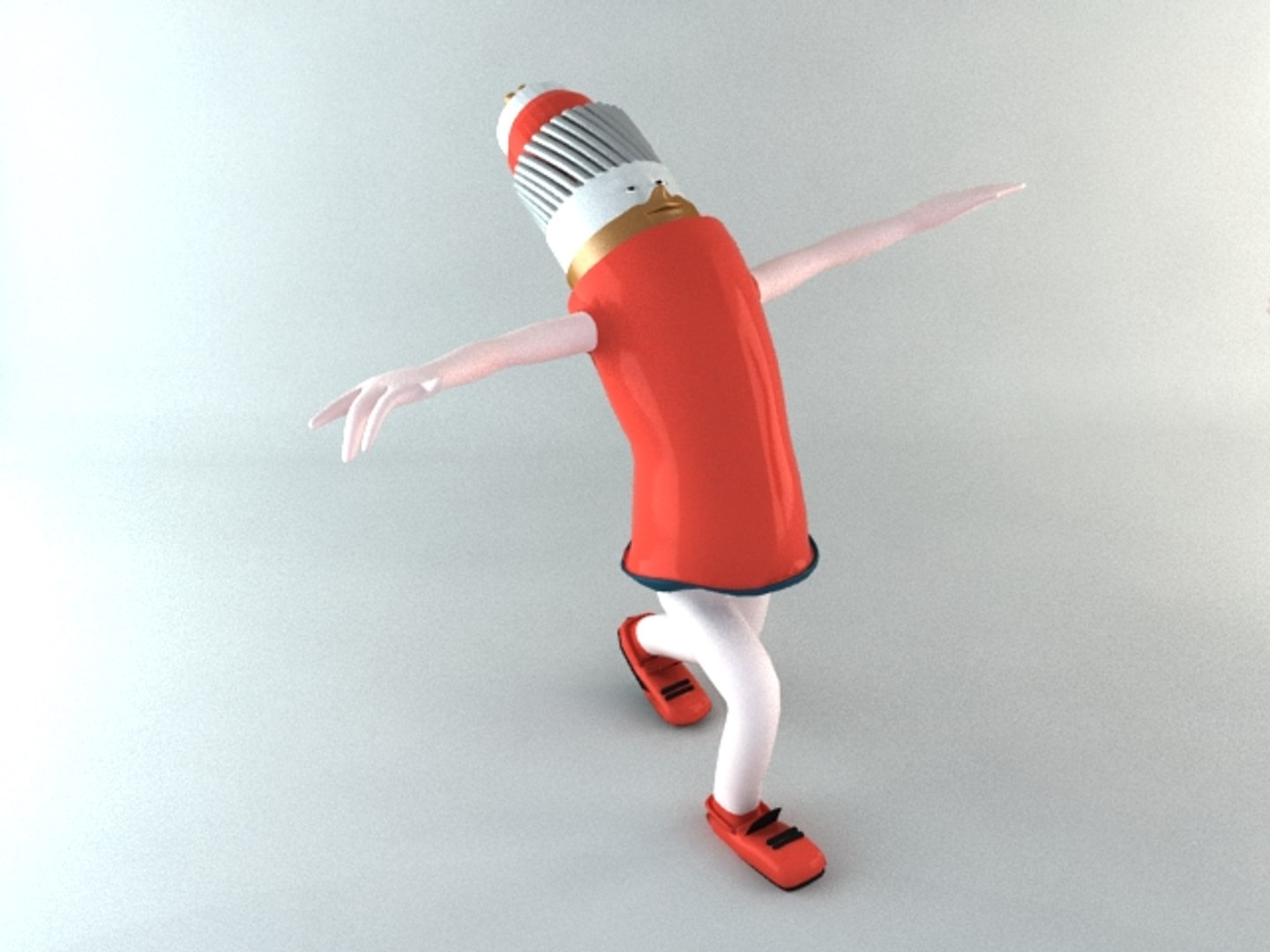 3d cable man character