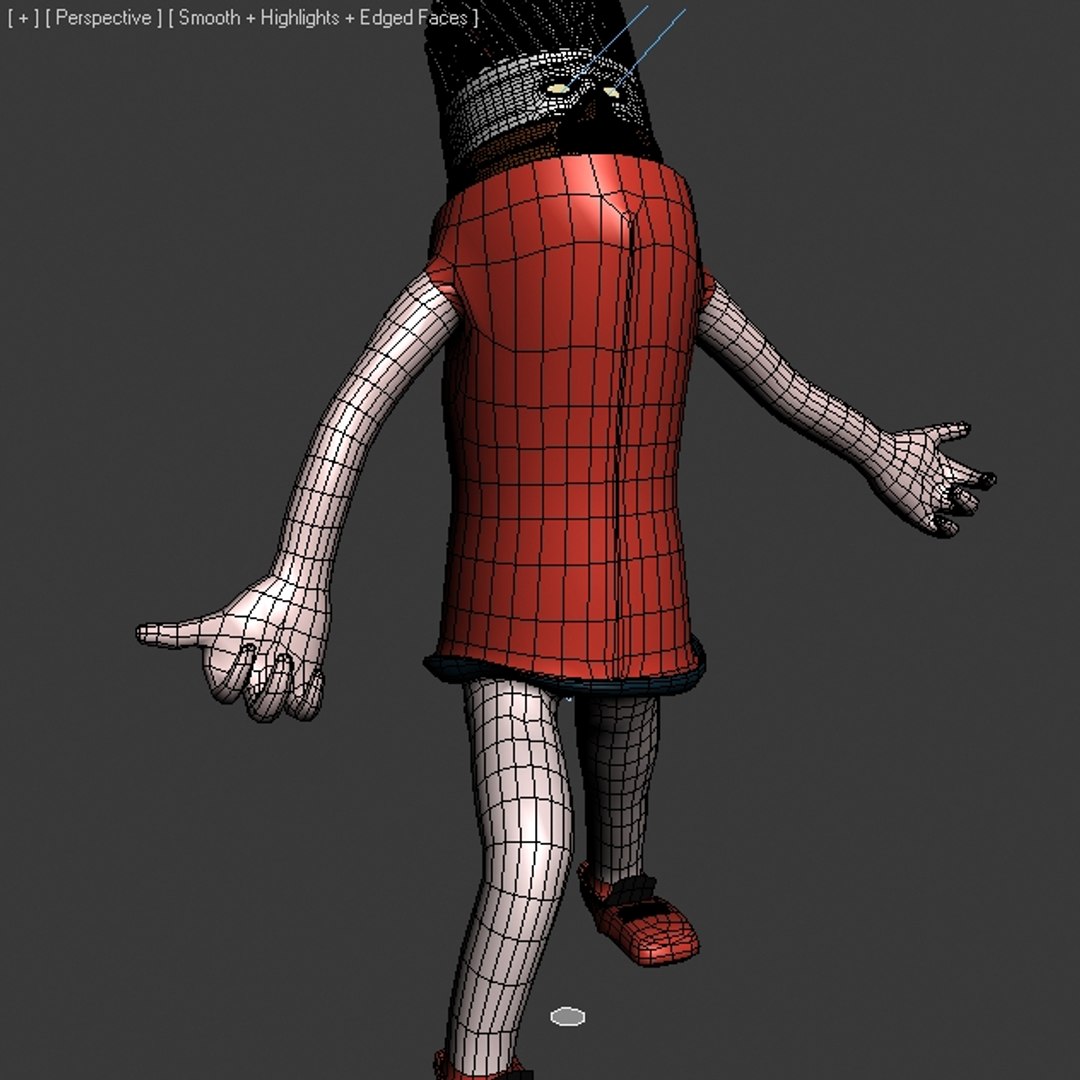 3d cable man character