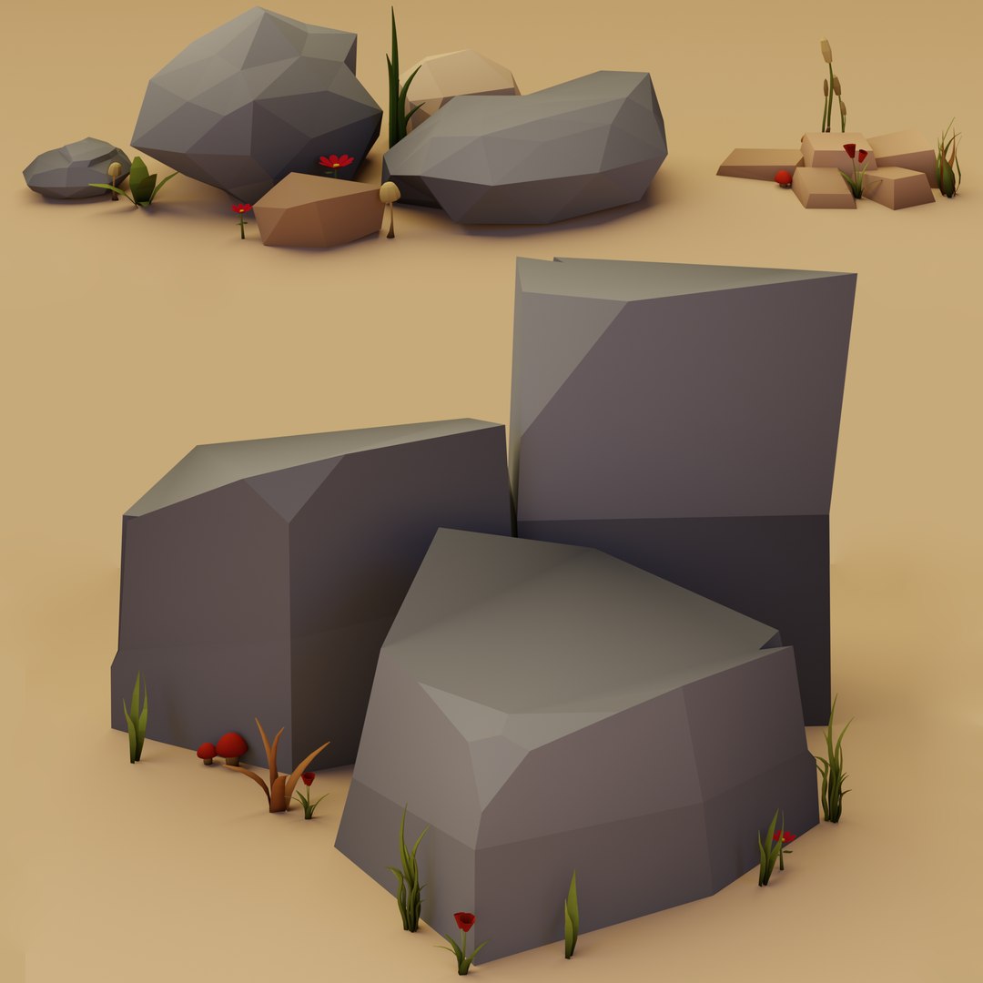 3D Enviroment Low Poly Model - TurboSquid 2157869