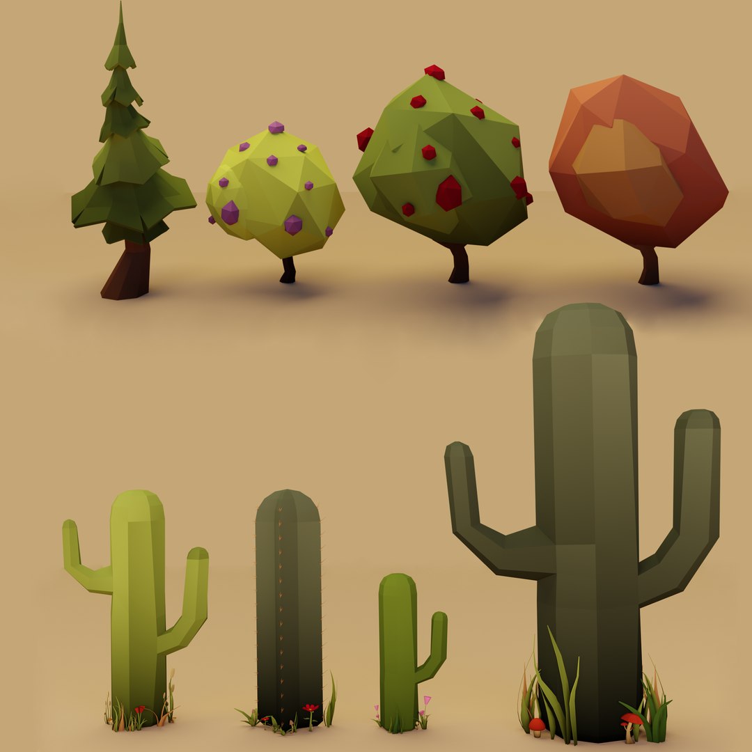 3D Enviroment Low Poly Model - TurboSquid 2157869