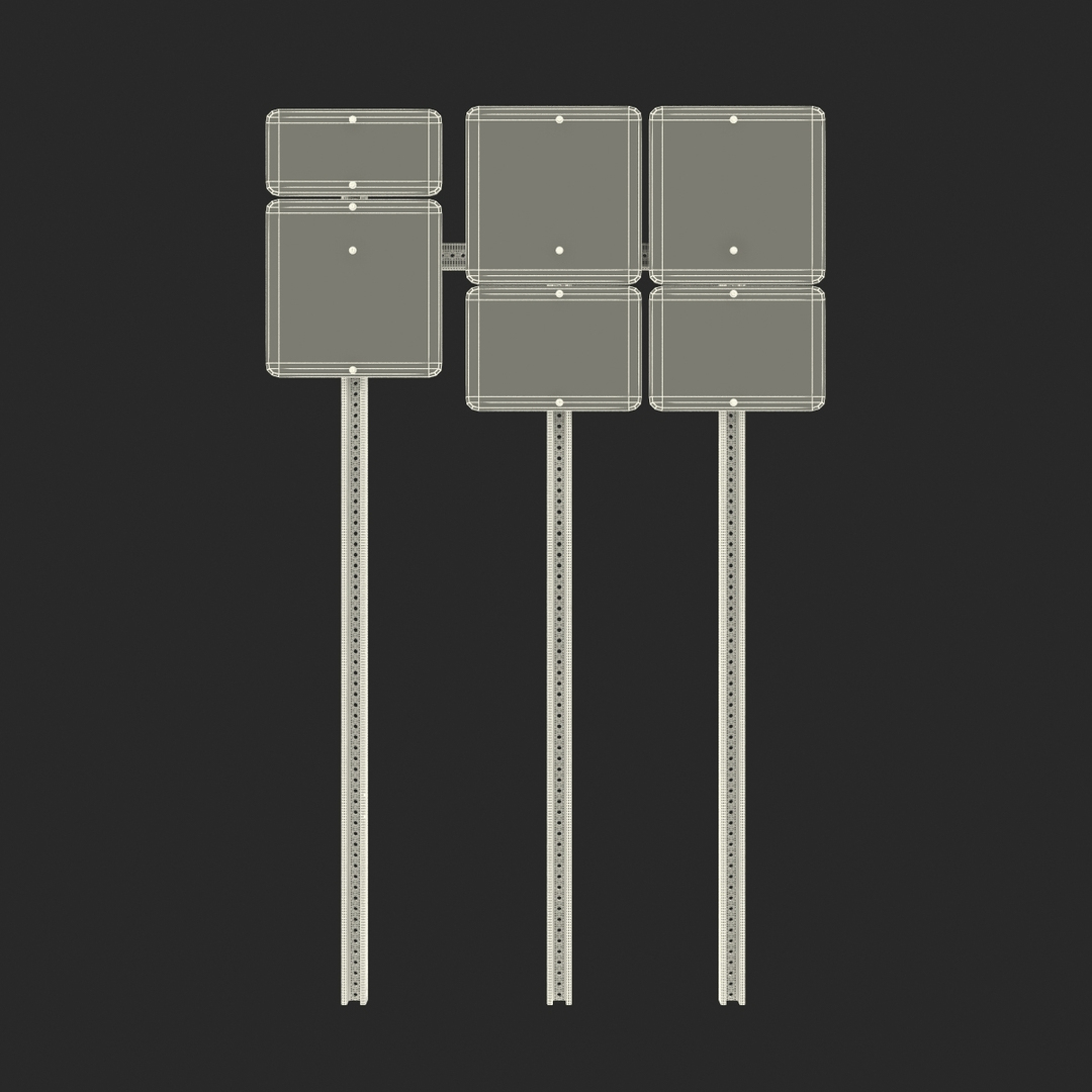 3ds Max Highway Signage 7