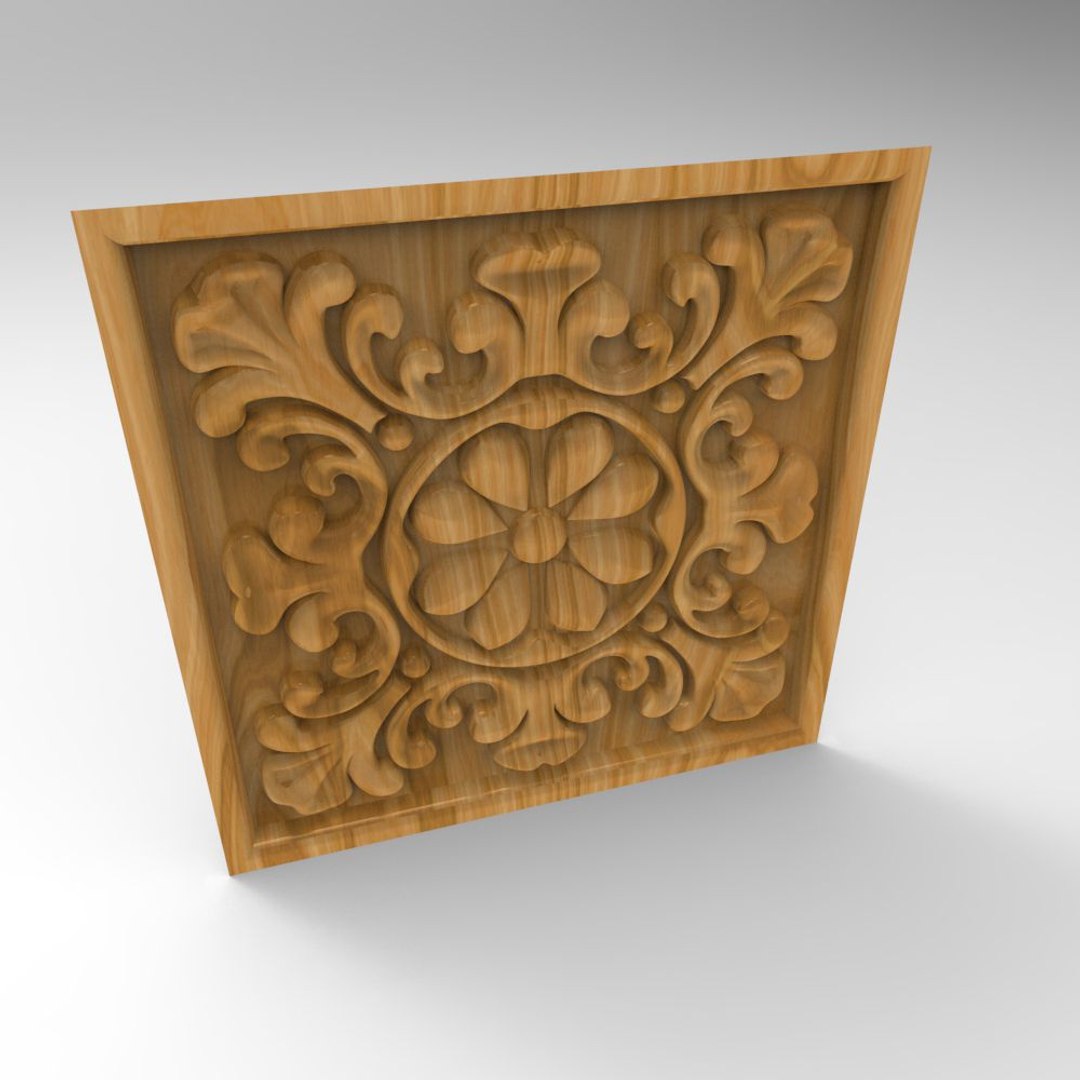 3d Model Rosette Stl Cnc