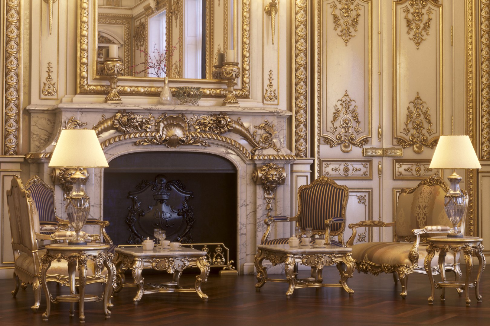 Interior Scene Vip Lounge 3d Max