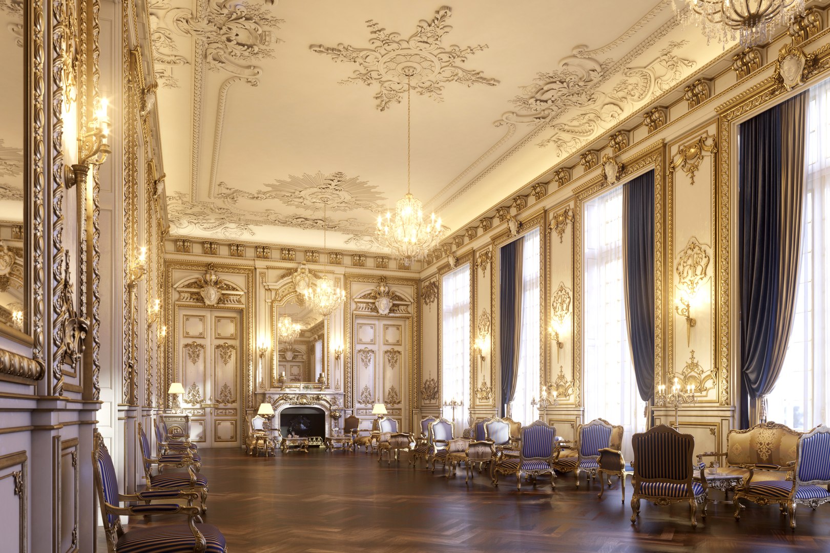 Interior Scene Vip Lounge 3d Max