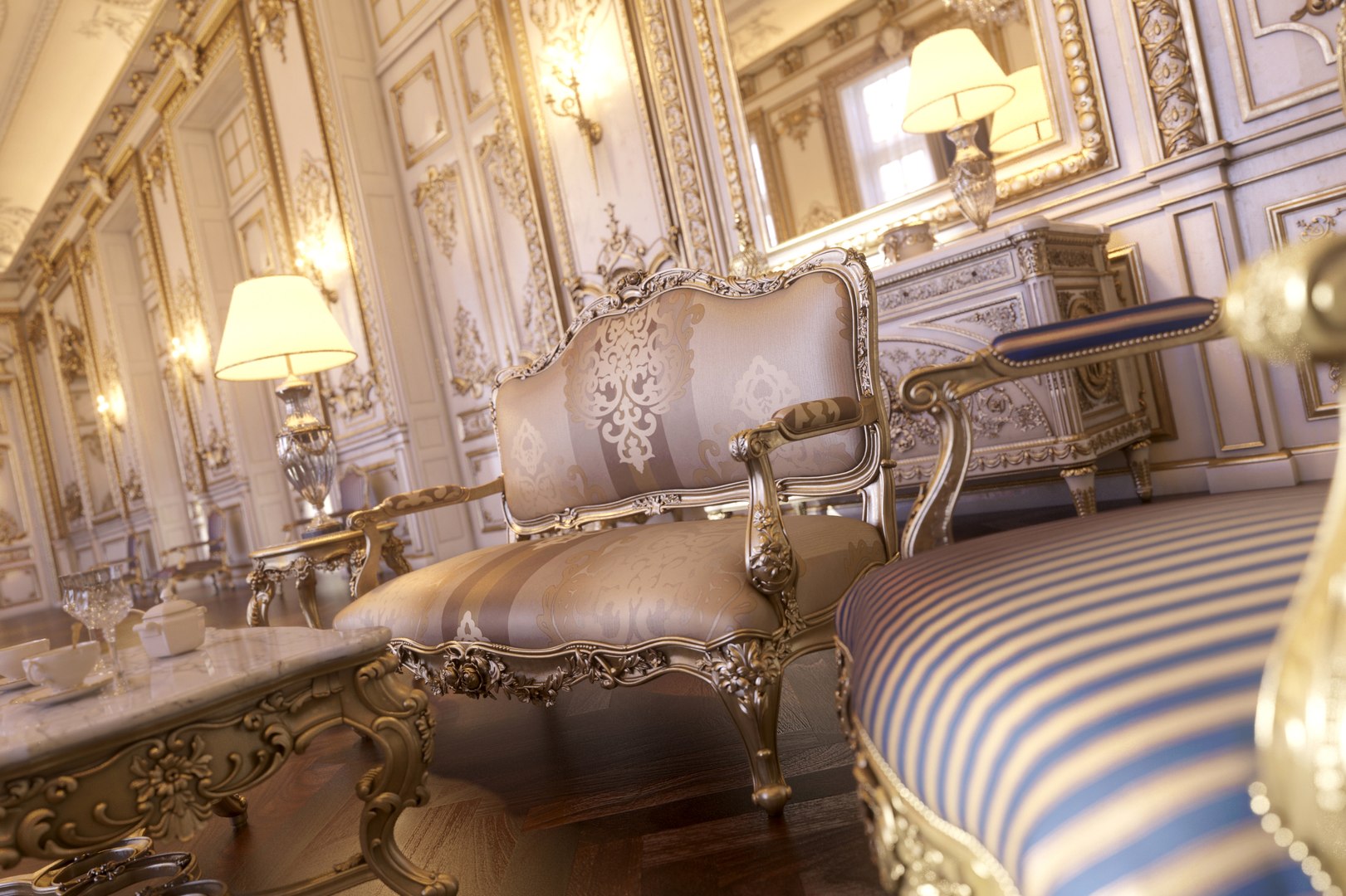 Interior Scene Vip Lounge 3d Max