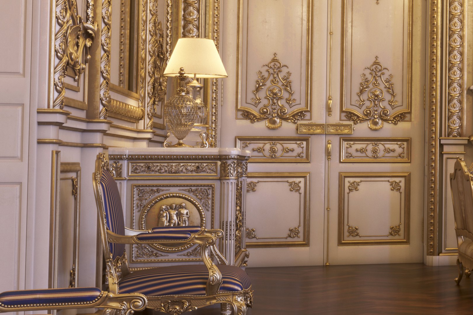 Interior Scene Vip Lounge 3d Max