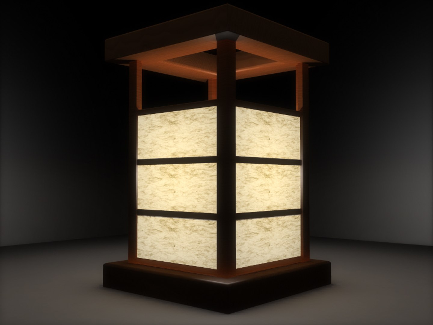 3d Small Japanese Lantern Model