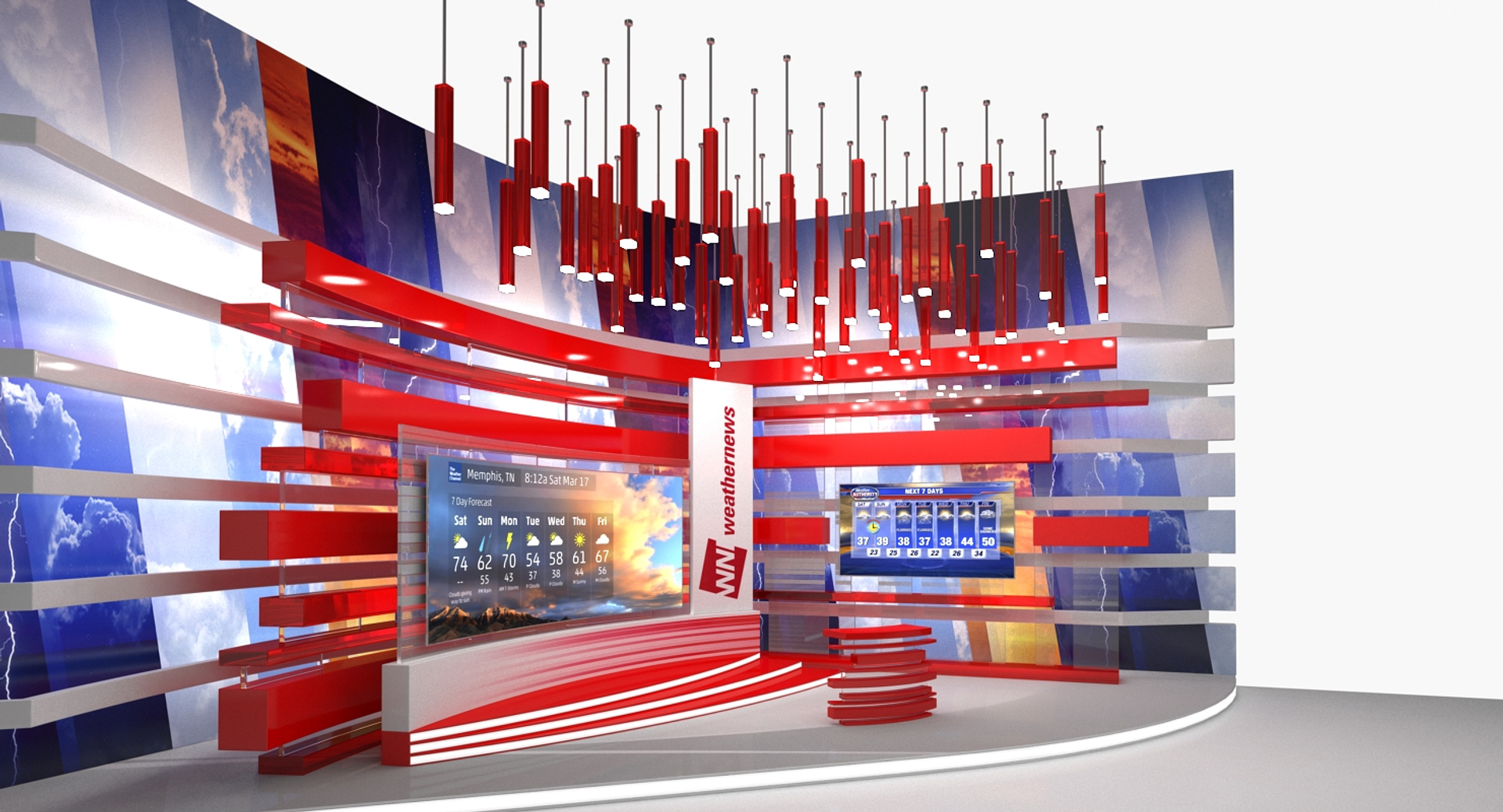 Modern Tv Weather Studio 3D Model - TurboSquid 1284020