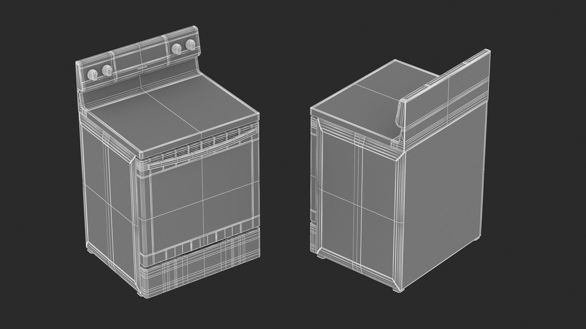 3D Model Range Stainless Convection - TurboSquid 1461378