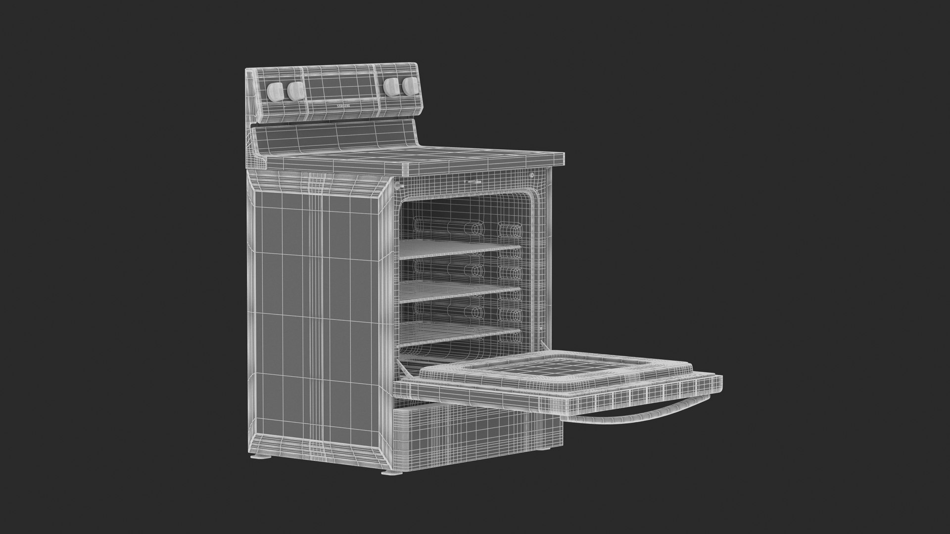 3D Model Range Stainless Convection - TurboSquid 1461378