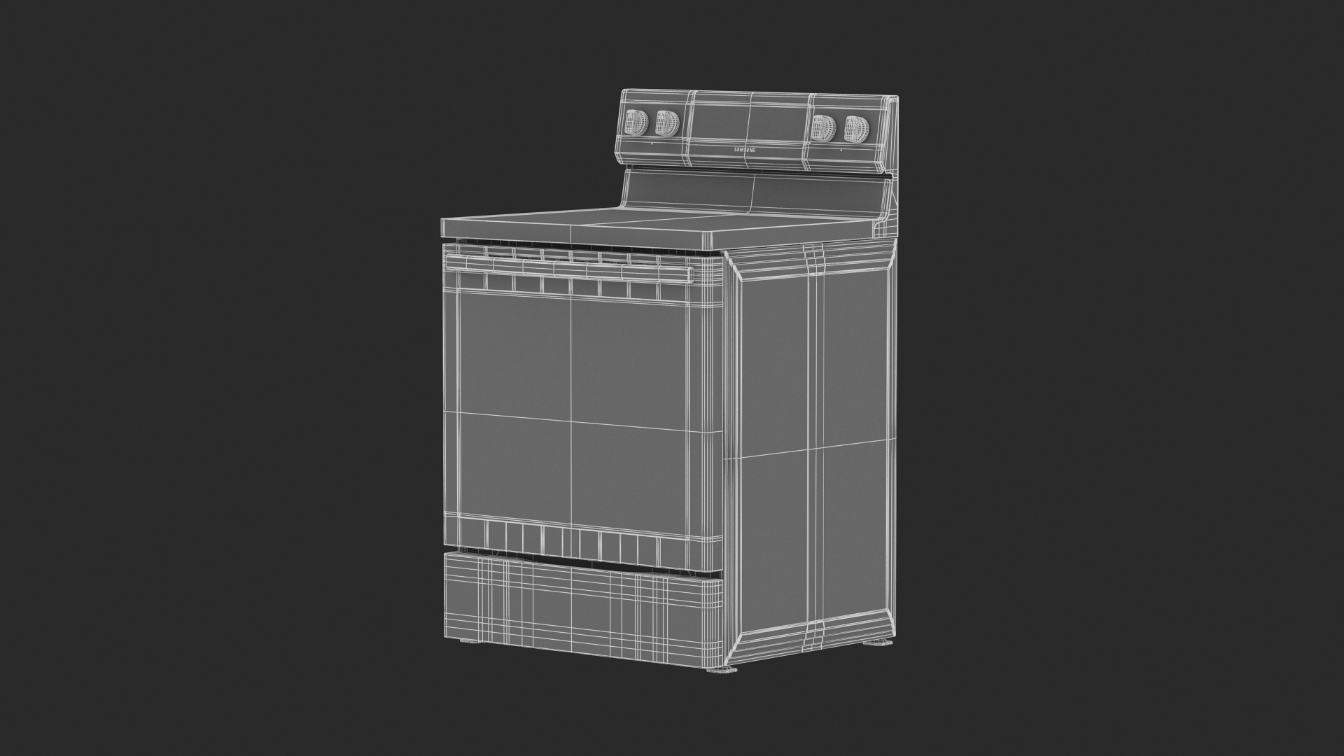 3D Model Range Stainless Convection - TurboSquid 1461378