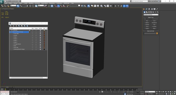 3D model range stainless convection - TurboSquid 1461378