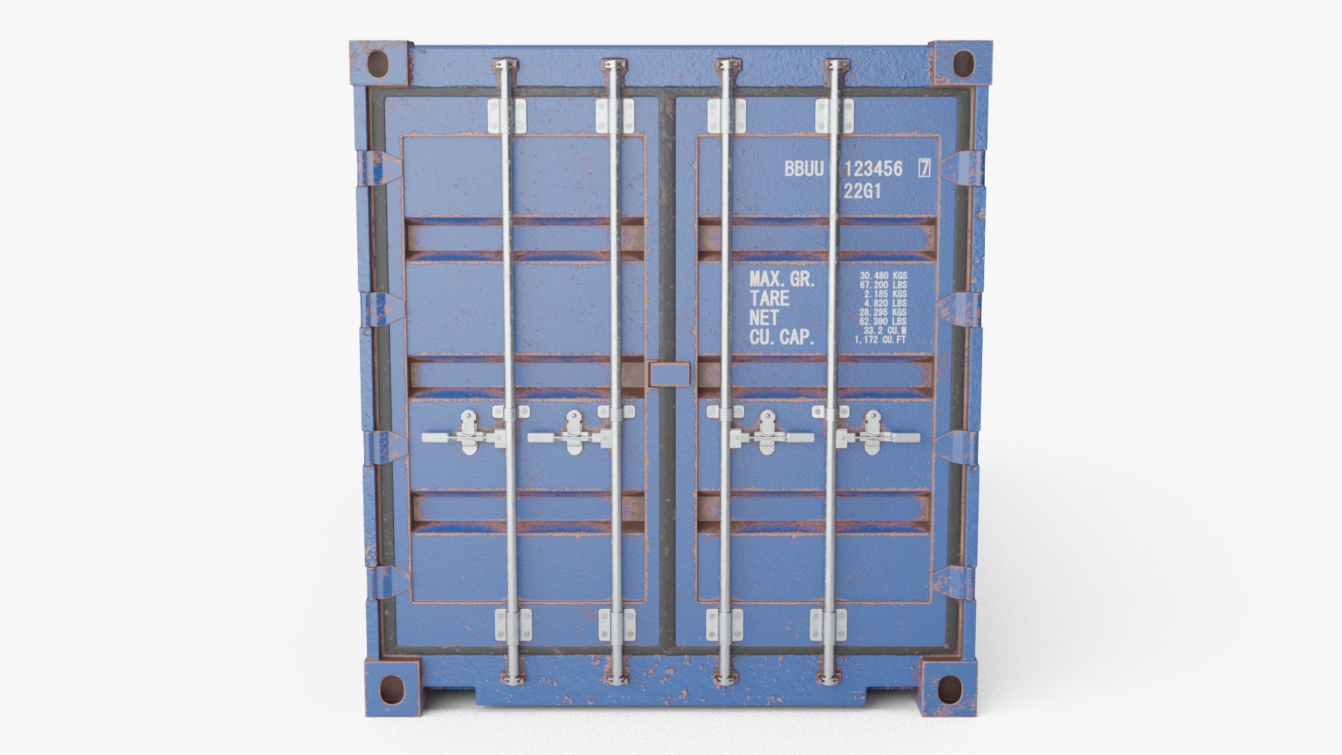 3D Rusted Shipping Container Model - TurboSquid 1738365
