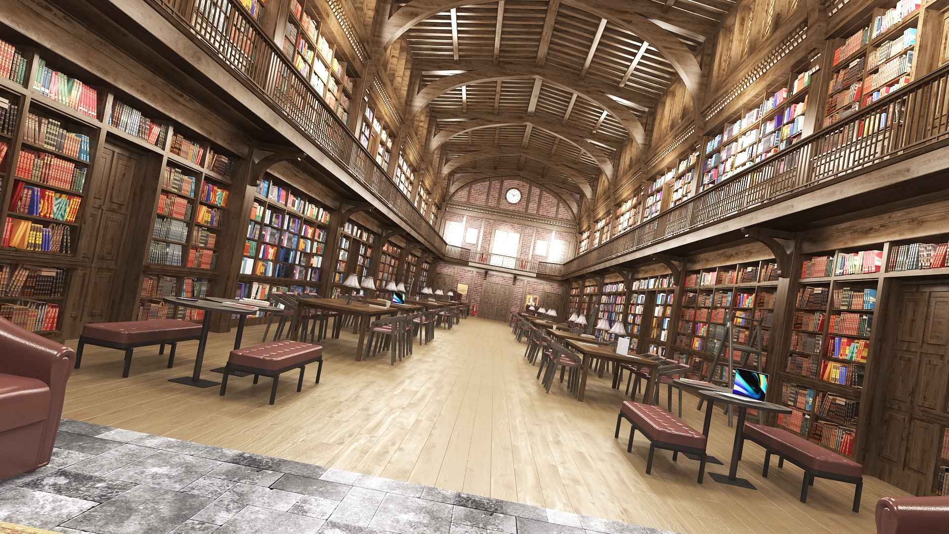 Bookstore And Library Collection Model - TurboSquid 2227834