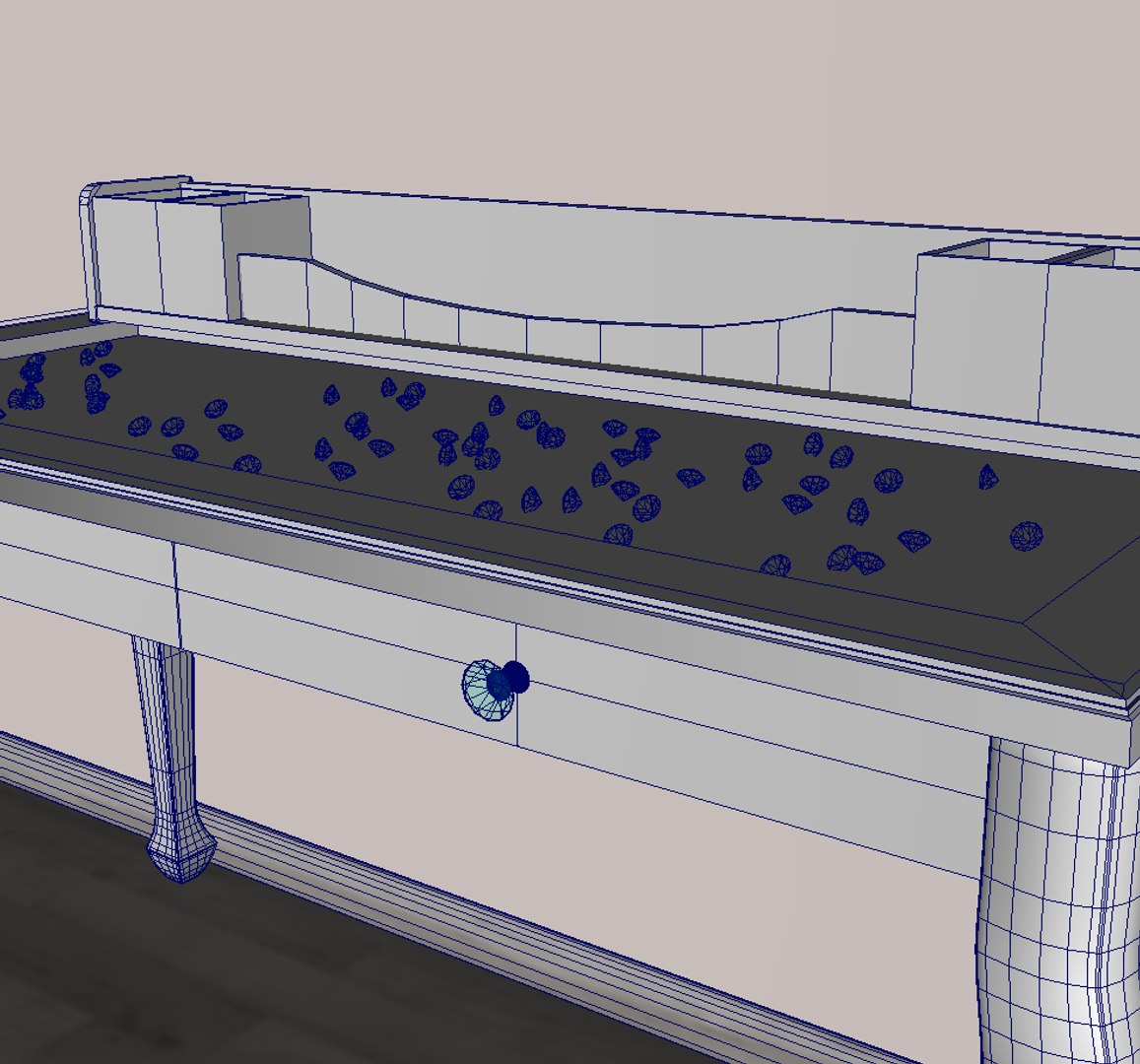 Girls Writing Desk Obj