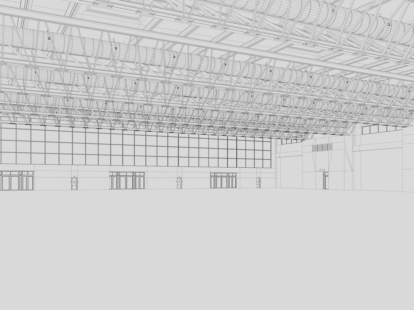 Exhibition Hall Warehouse 26 3D Model - TurboSquid 2079502