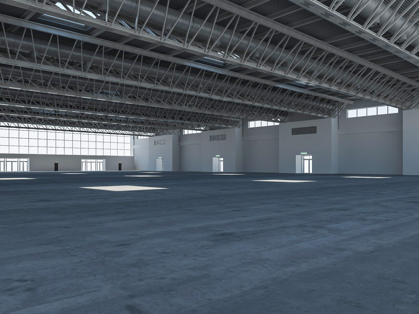 Exhibition Hall Warehouse 26 3D model - TurboSquid 2079502