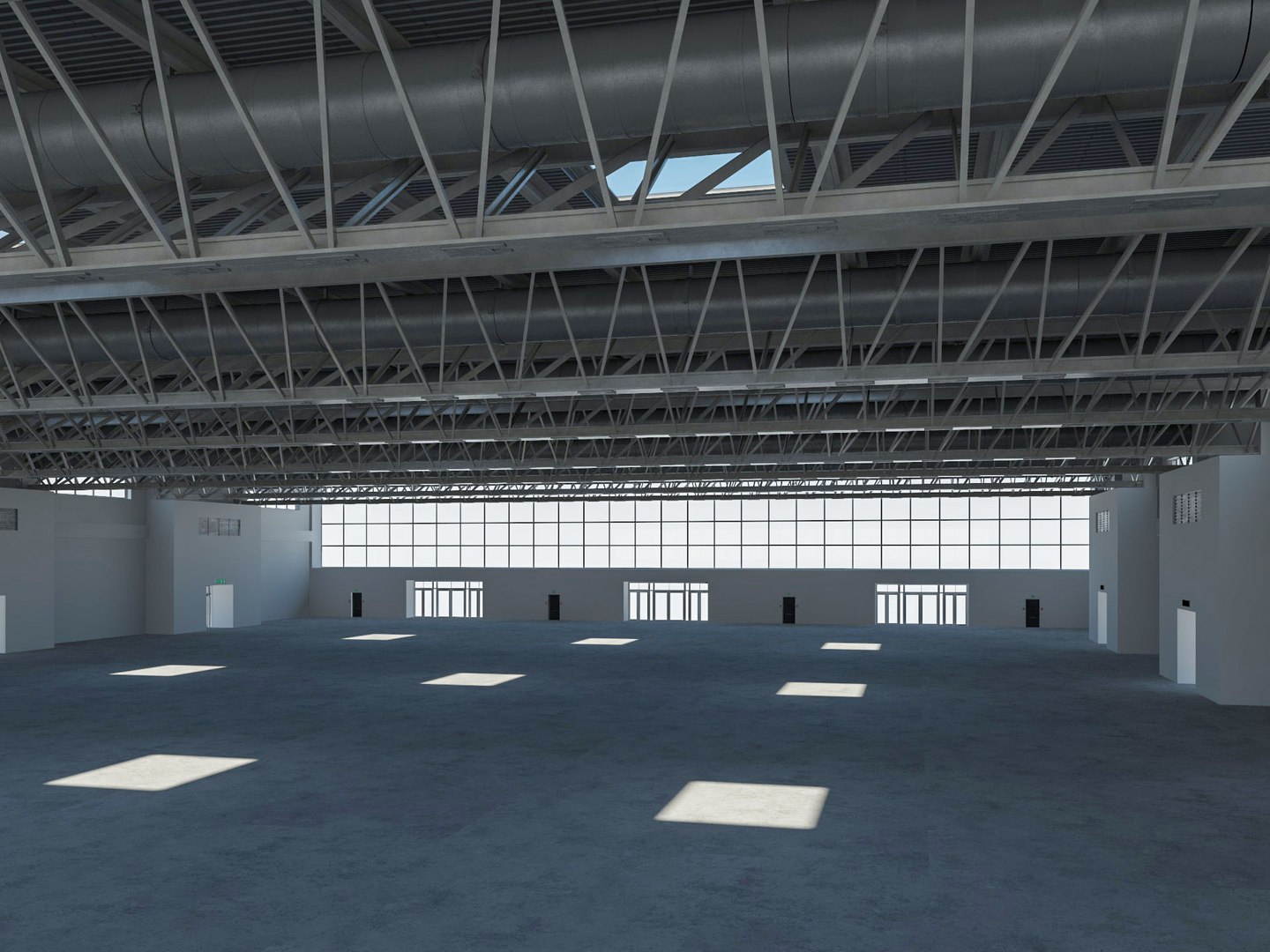 Exhibition Hall Warehouse 26 3D Model - TurboSquid 2079502