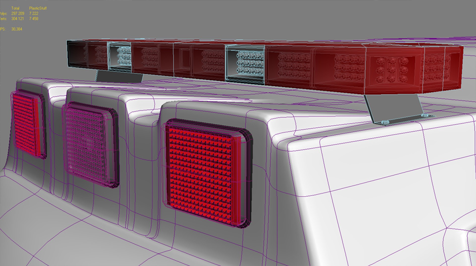emergency ambulance 3d max