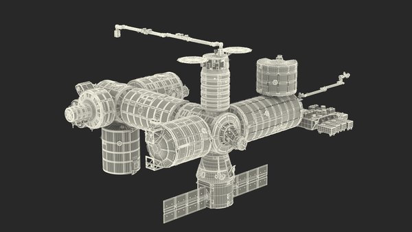 International Space Station Modules model - TurboSquid 1853399
