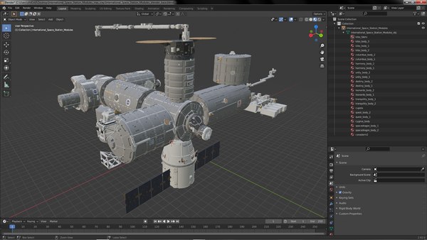International Space Station Modules model - TurboSquid 1853399