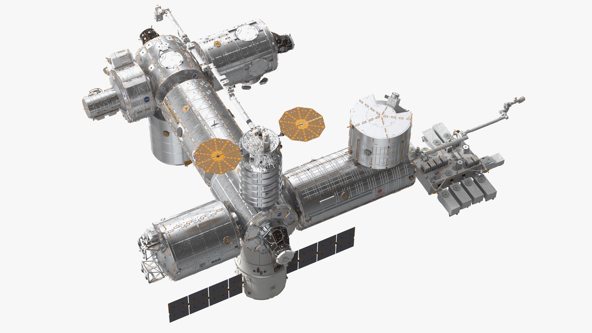 International Space Station Modules model - TurboSquid 1853399