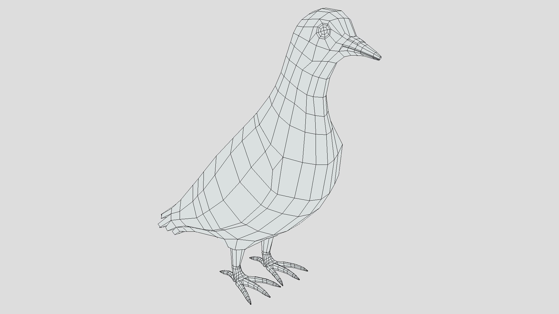 3D model Low Poly Cartoon Pigeon - TurboSquid 1853130