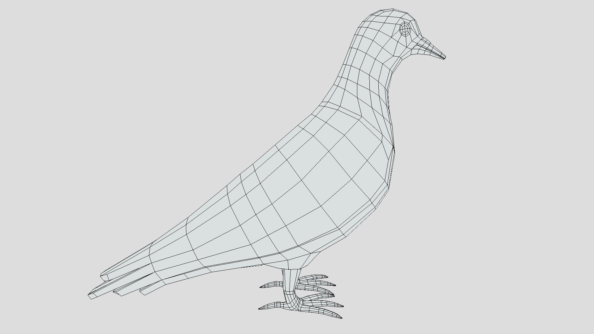 3D model Low Poly Cartoon Pigeon - TurboSquid 1853130