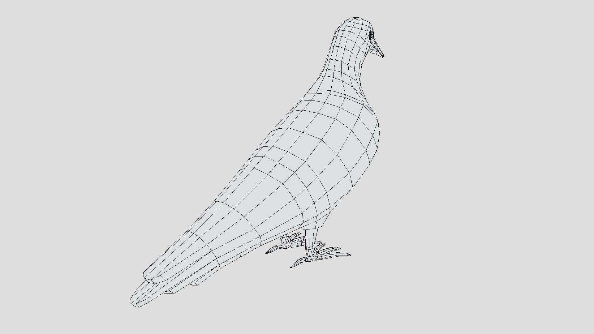 3D model Low Poly Cartoon Pigeon - TurboSquid 1853130